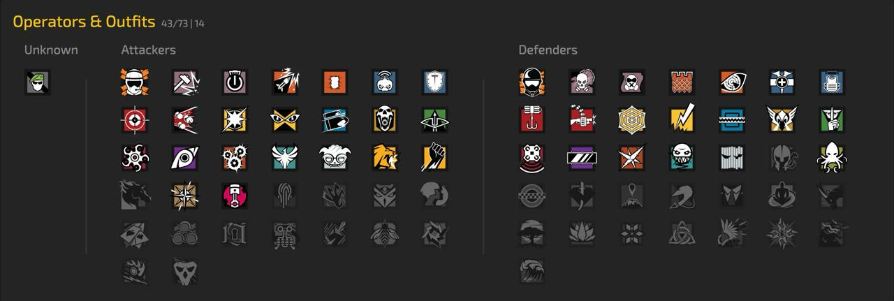 R6 Uplay • 19 Level + 43 Operators + 50 Skins — Gamesrift